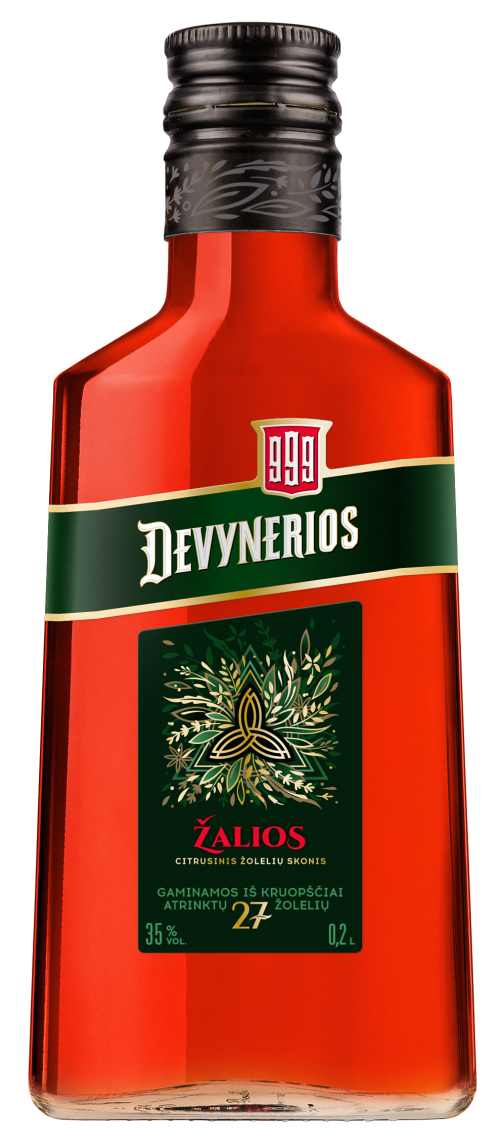 Balzamas spiritinis gėrimas DEVYNERIOS Žalios 0.2l 35.0% | bottlery