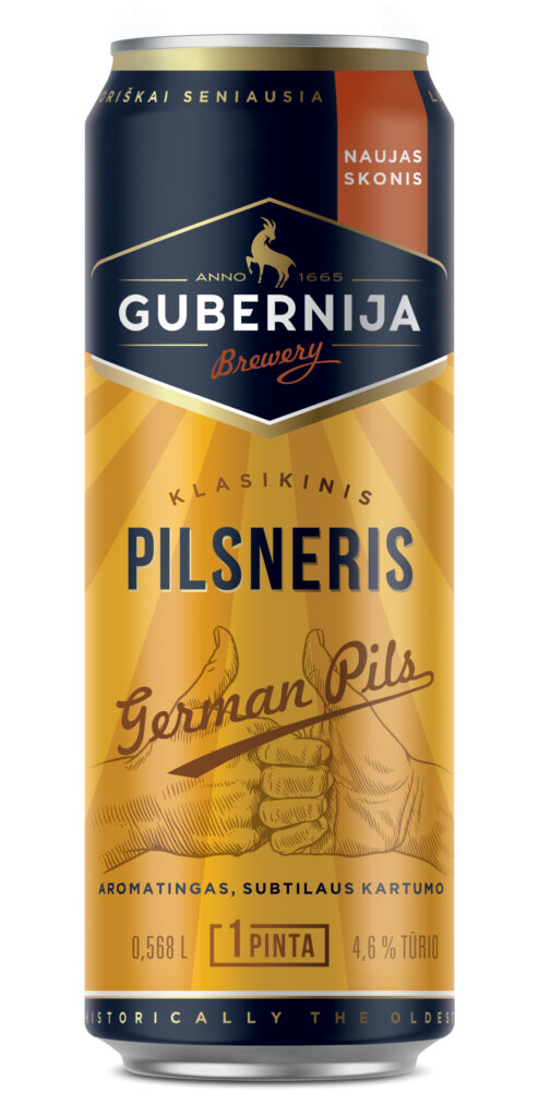 Kvietinis alus GUBERNIJA Baltas Hefeweizen 0.568l 4.8% | bottlery