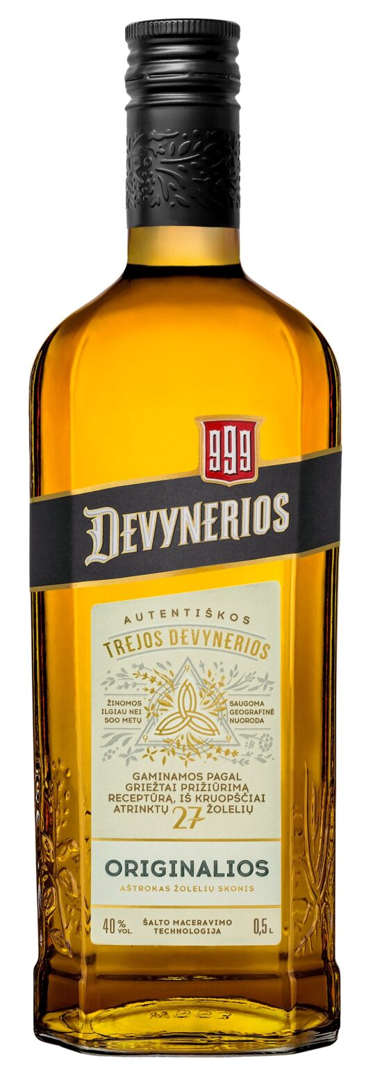 Kartaus skonio spiritinis gėrimas DEVYNERIOS Originalios 0.5l 40.0% ...