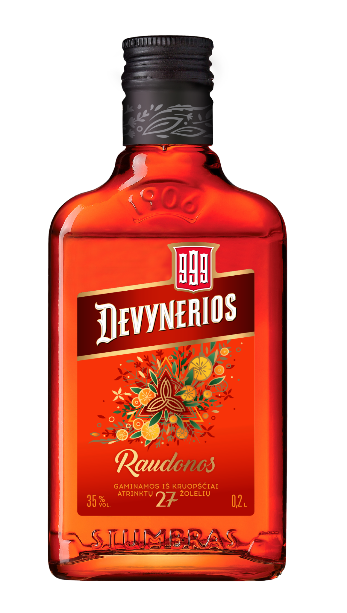 Balzamas spiritinis gėrimas DEVYNERIOS Raudonos 0.2l 35.0% | bottlery