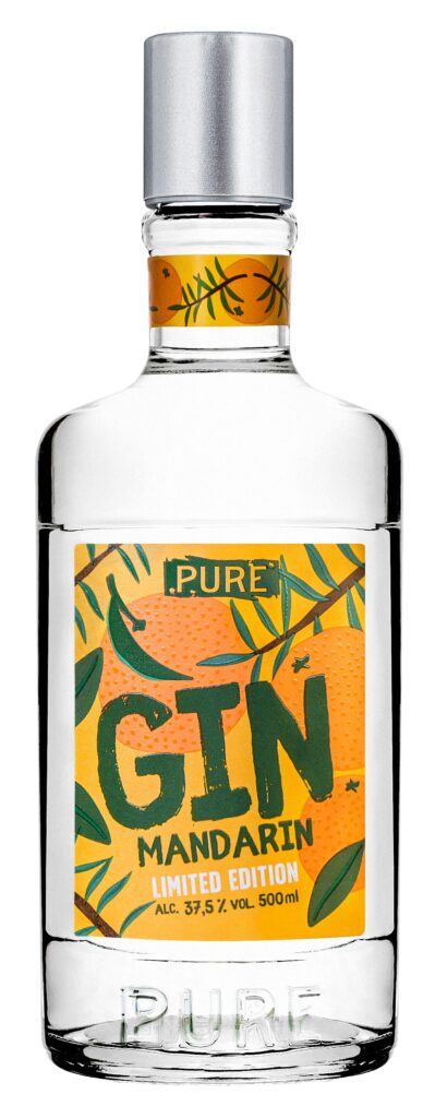 Džinas PURE Mandarinų 0.5l 37.5% | bottlery