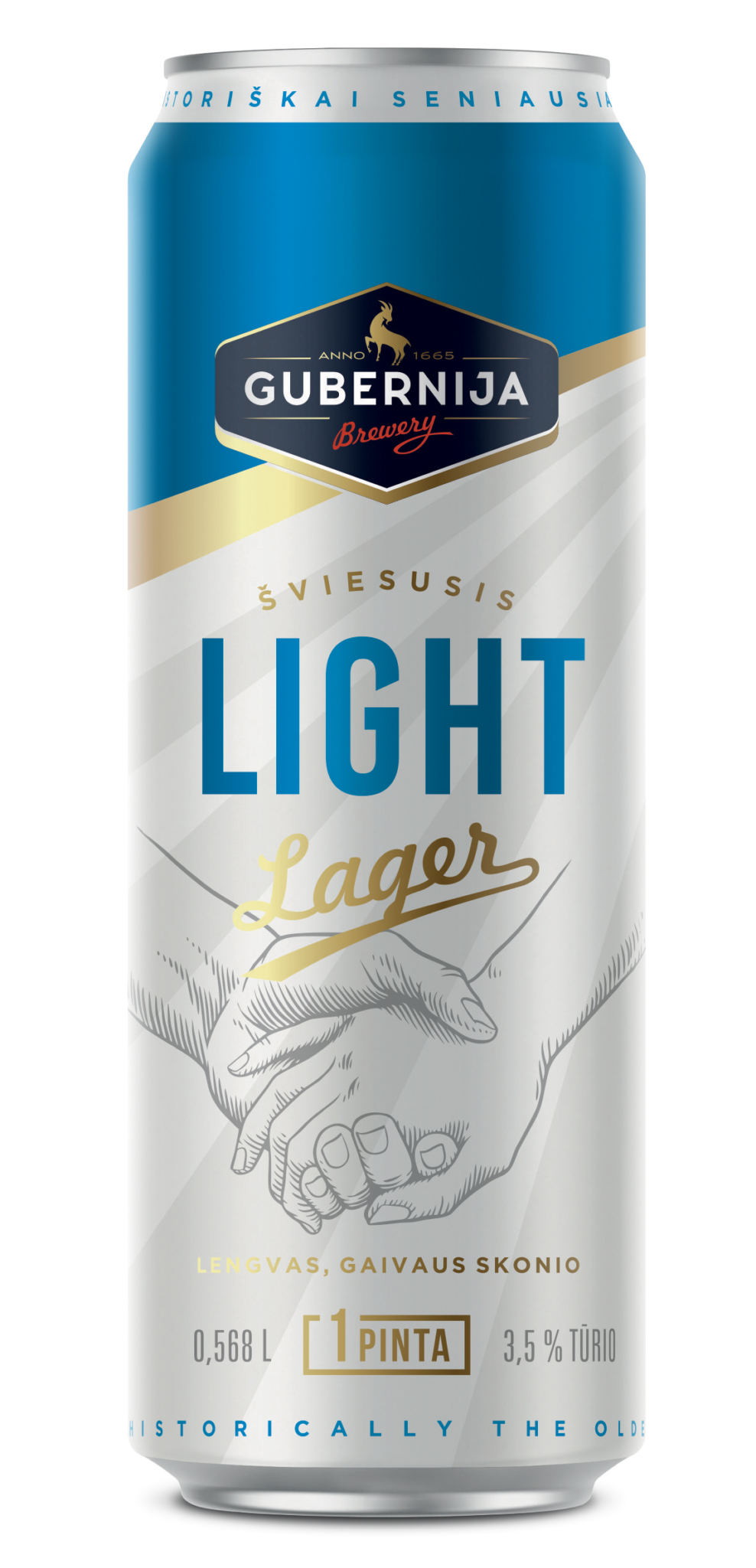 Kvietinis alus GUBERNIJA Baltas Hefeweizen 0.568l 4.8% | bottlery